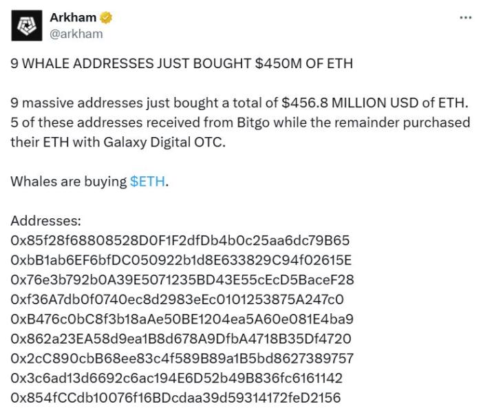 BTC whale now holds $3.8B in ETH, in sign of ‘market maturity’ — TradingView News
