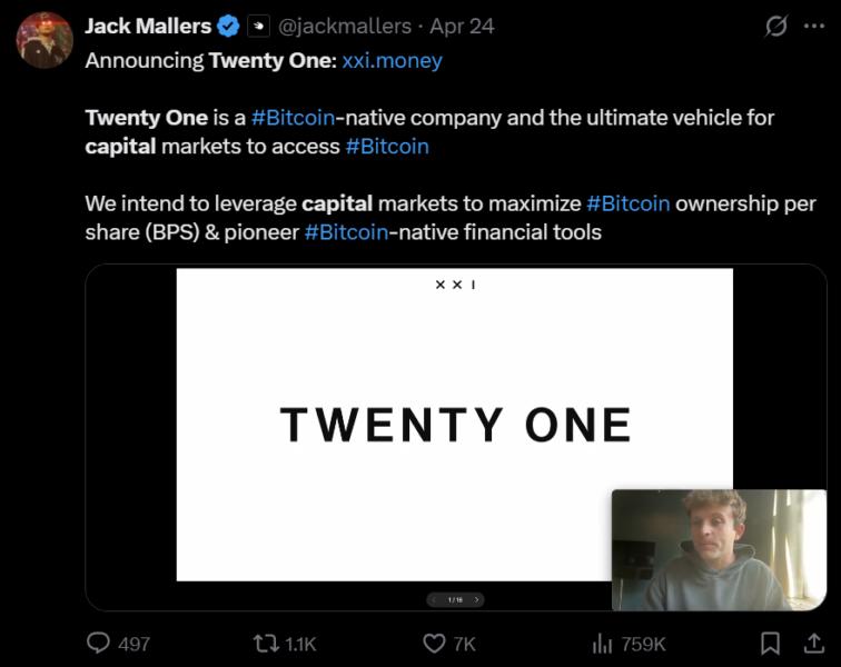 Twenty One Capital’s Bitcoin stash is bigger than initially expected — TradingView News