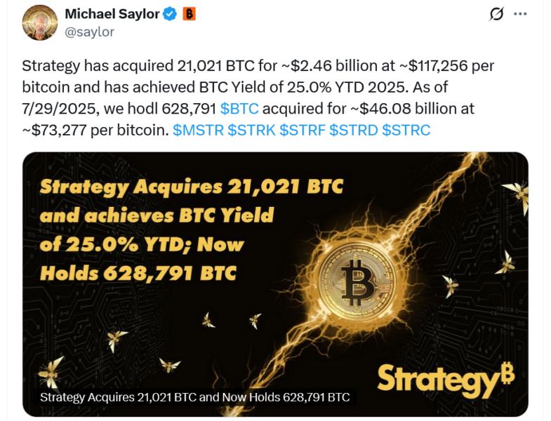 Strategy buys 21K Bitcoin with 2025’s biggest public offering — TradingView News