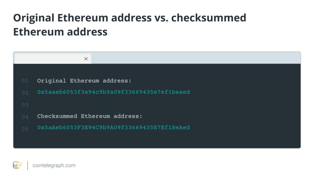 Ethereum address checksum, explained — TradingView News