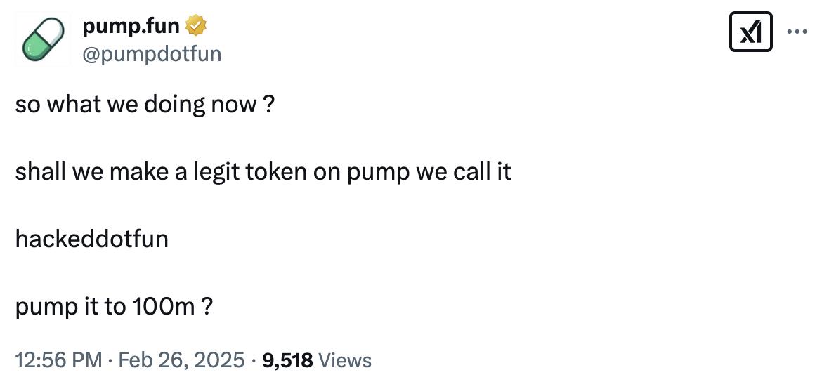 Pump.fun’s X account hacked — Users urged to avoid interaction — TradingView News