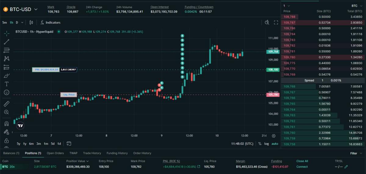 Mystery whale opens $300M leveraged Bitcoin bet: James Wynn alt account? — TradingView News