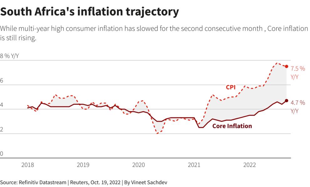 Headline South African inflation slows for second month running — TradingView News