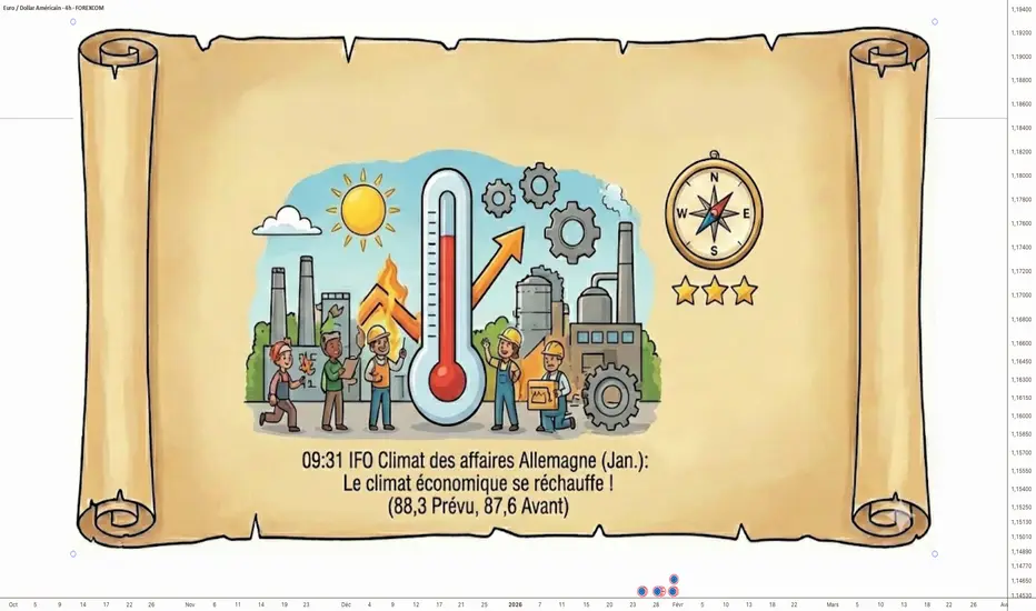 FLASH MACRO : LUNDI 26 JANVIER 2026 pour FOREXCOM:EURUSD par Johannes ...